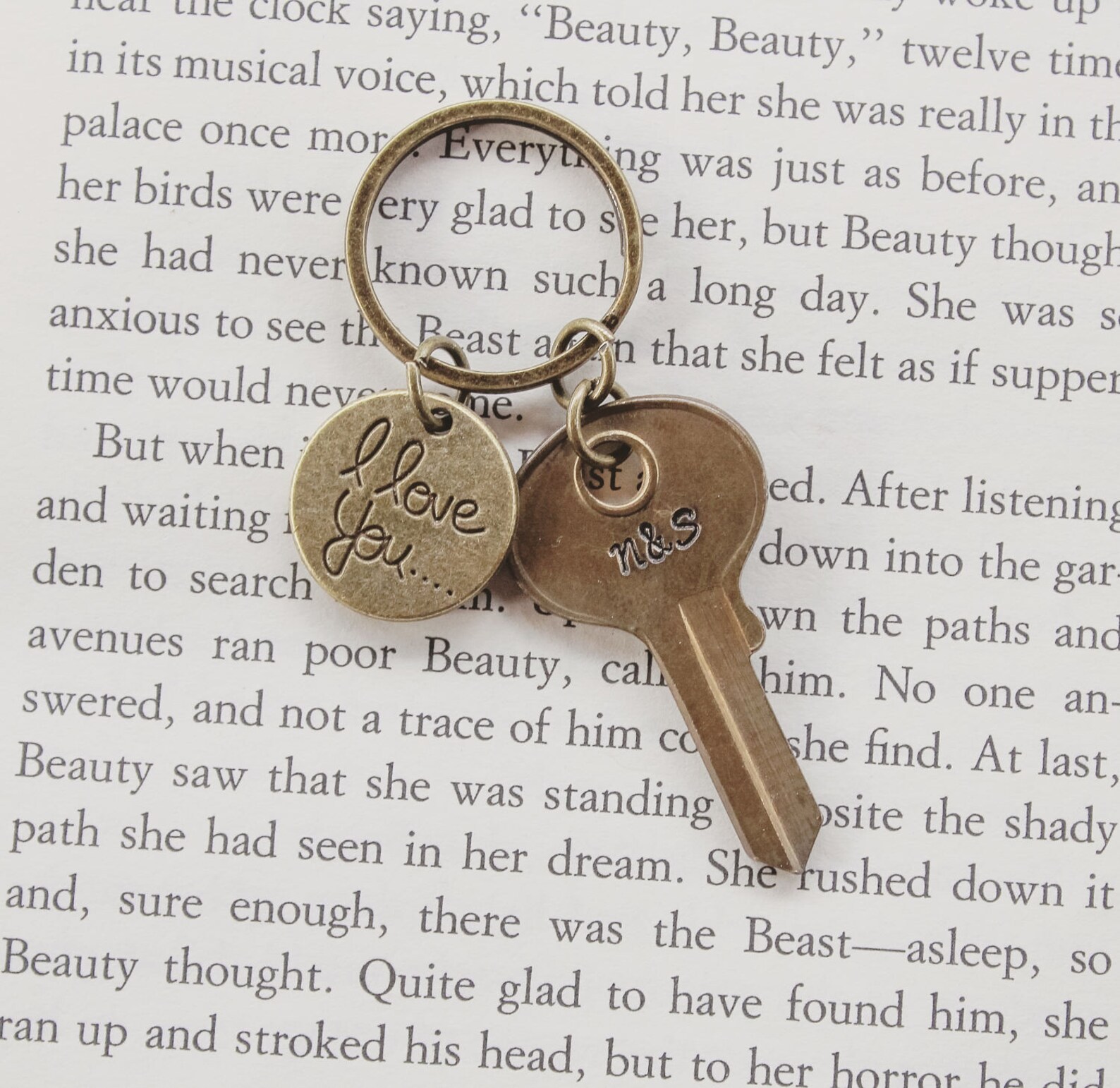 Custom Key Keychain Couples Keychain I Love You Keychain - Etsy