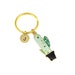 Dainty Cactus Keychain, Initial Keychain, Cactus Keyring, Cacti ...