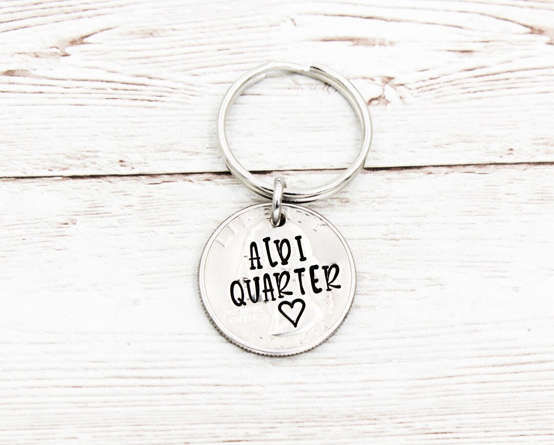 Aldi Quarter Keeper Keychain, Aldi Cart Quarter, Aldi Shopper Gift ...