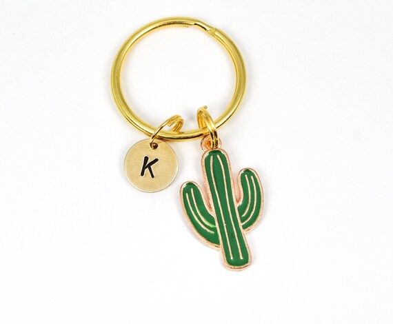 Custom Cactus Keychain Cactus Gift BFF Keyring Bridesmaid | Etsy