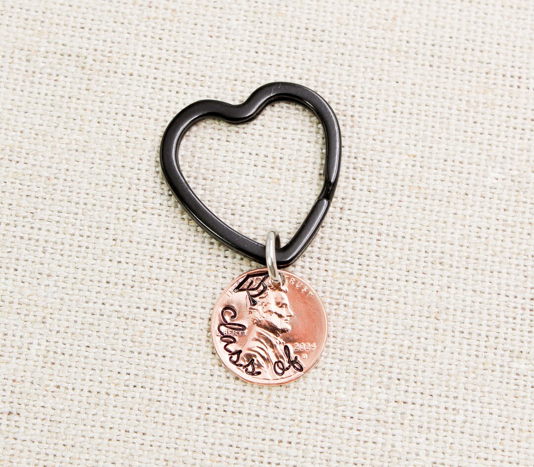 Class of 2024 Graduation Keychain, Custom Year Graduate Keyring ...