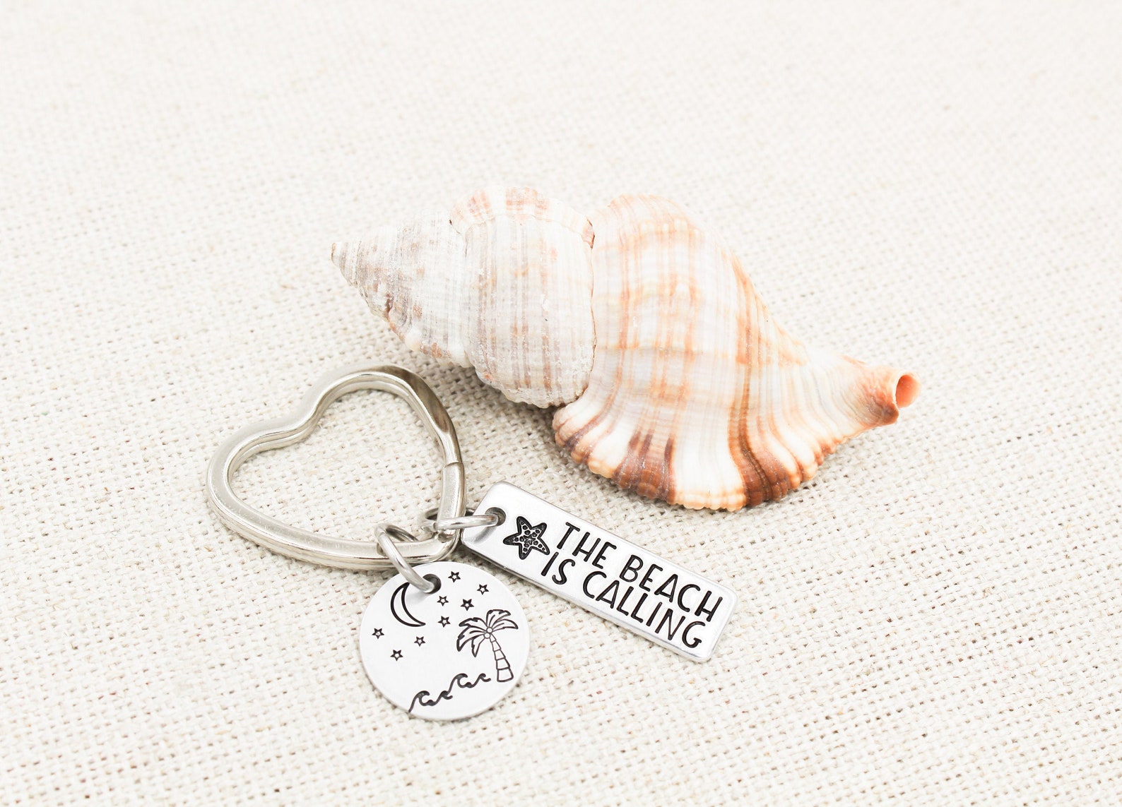 The Beach is Calling Keychain, Beach Keyring, Beach Lover Gift, Beach ...