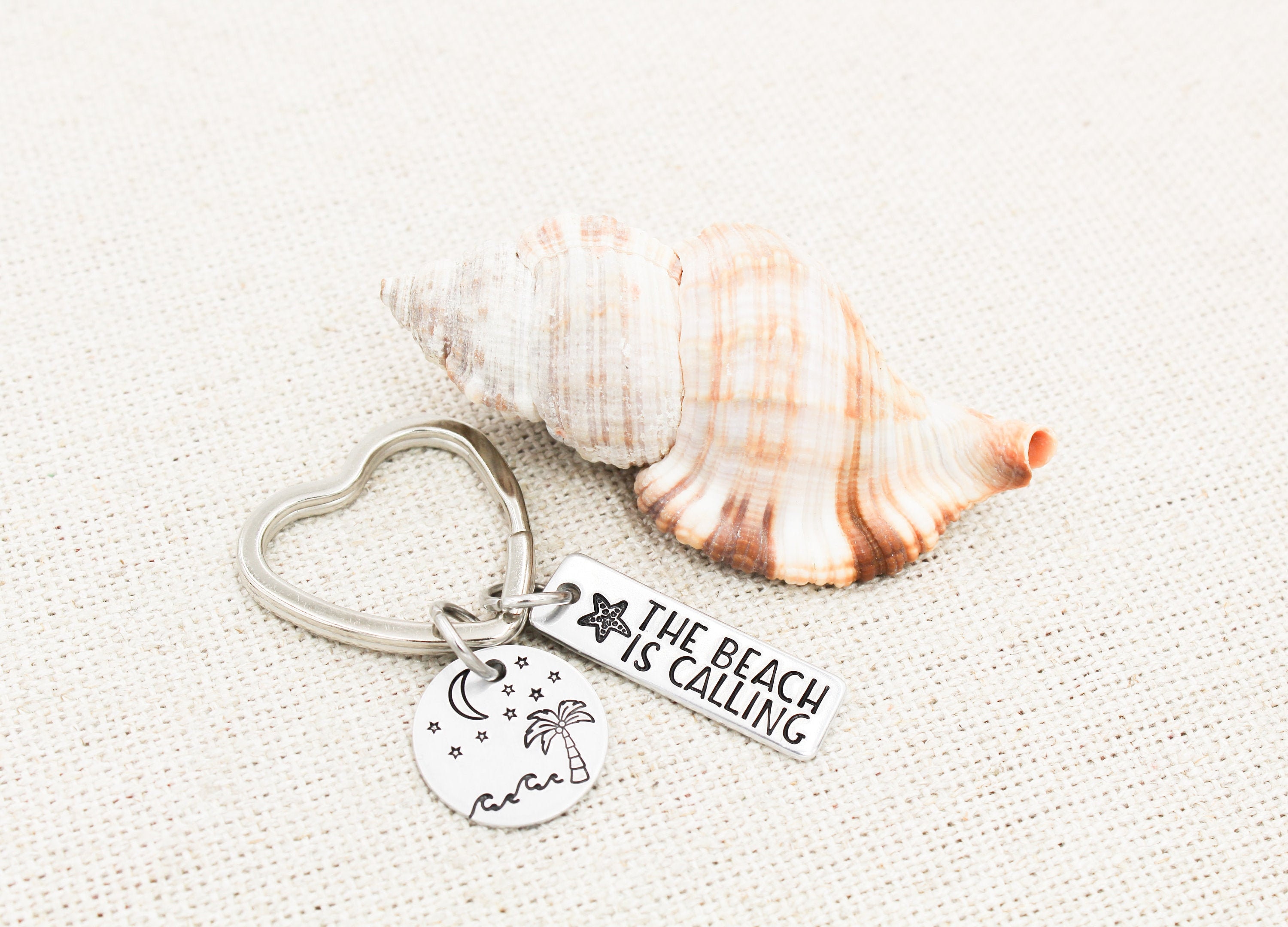 The Beach is Calling Keychain, Beach Keyring, Beach Lover Gift, Beach ...