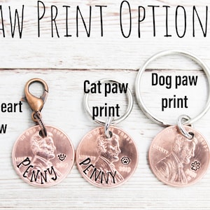 Penny Pet Name Tag, Dog Name Tags, Cat ID Tag, Penny Dog Collar Charm ...