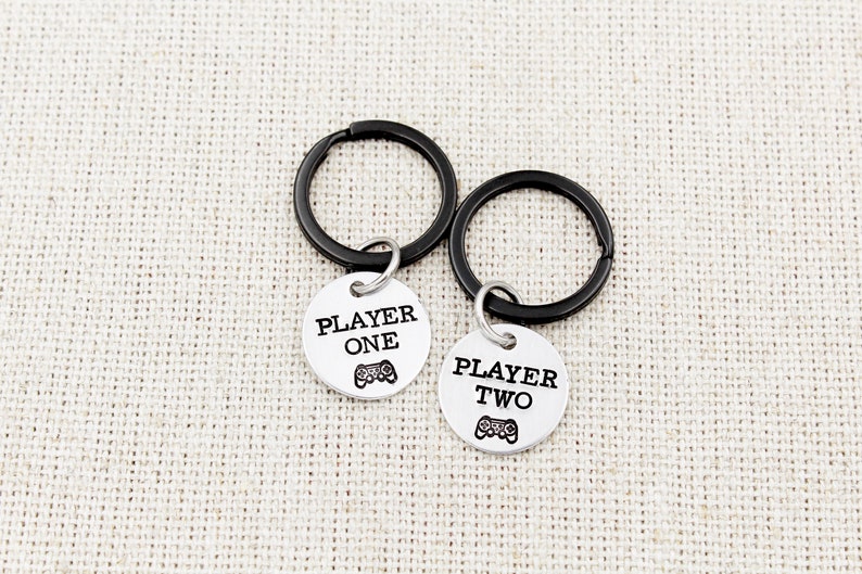 Couples Game Player Keychain Set Gamer Couple Keychains Gift | Etsy