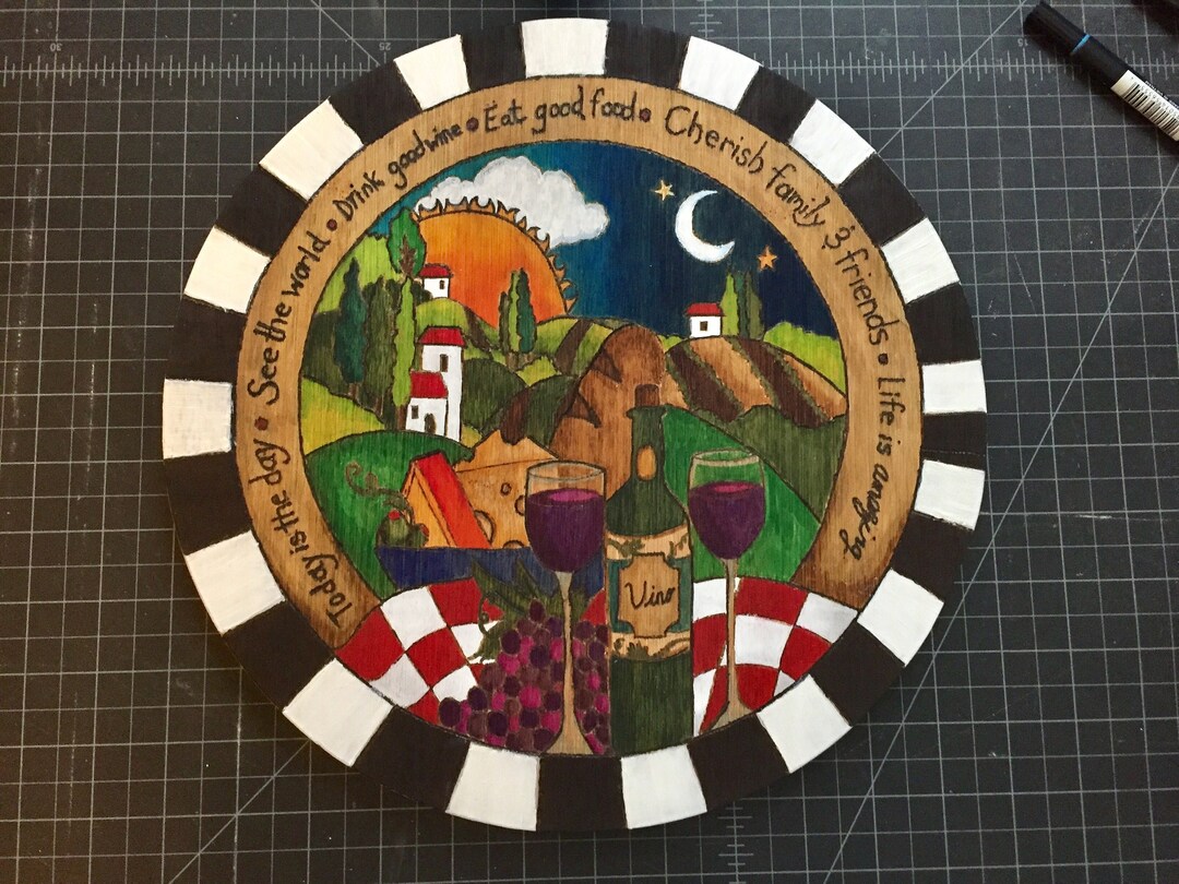 Custom Painted Wood Lazy Susan - Etsy