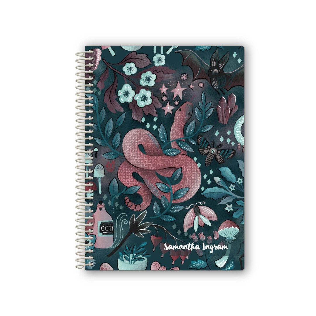 Personalized 6x8 Spiral Planner Notebook, Monthly or Weekly Layout ...