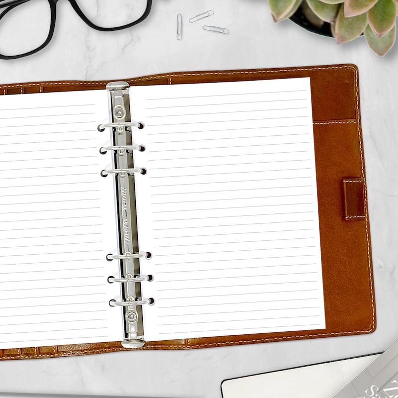 A5 Slim Lined Paper - Etsy