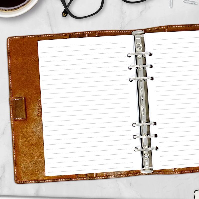 A5 Lined Paper Refill, 5.83 X 8.27, Wide or College Ruled, Classic Note ...
