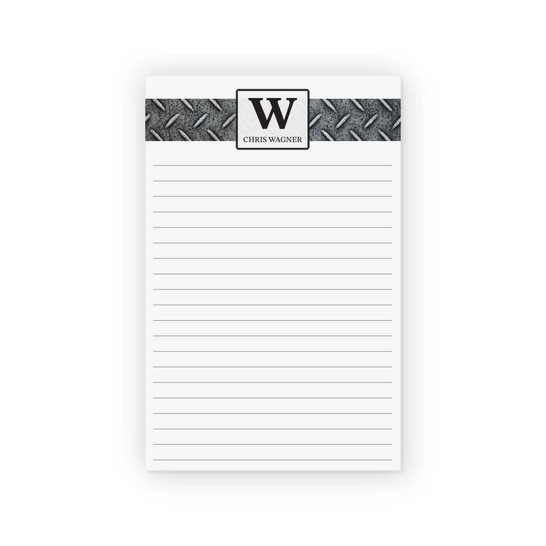Personalized Notepad 5x8, Custom Note Pad, Lined Memo Pad, Iron ...