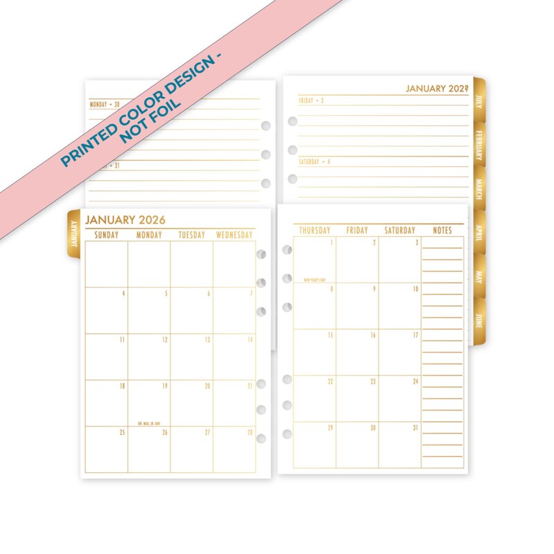 A5 Diary Daily Insert - Etsy