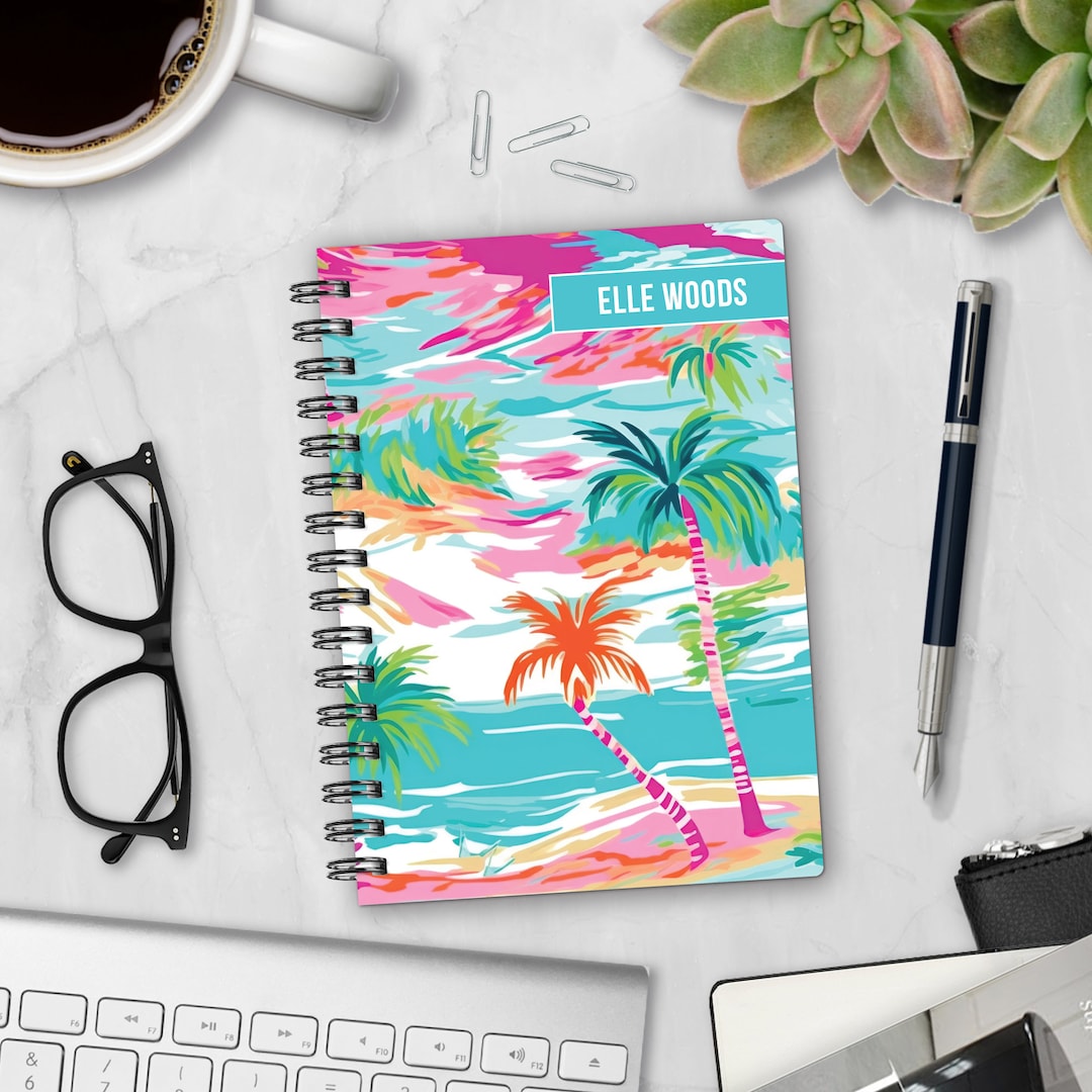 Personalized A5 Hardcover Notebook, 120 Pages, College Ruled, Dot Grid ...