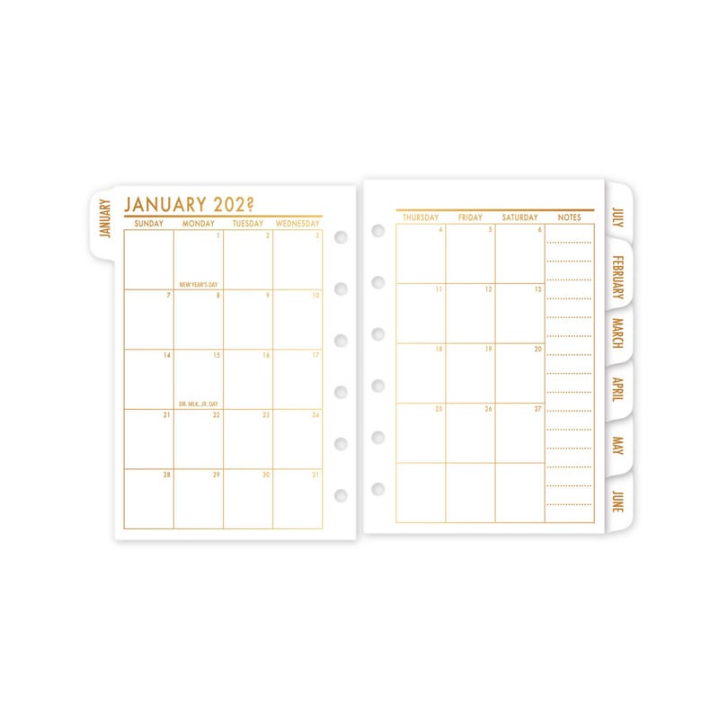 Month Tabs Planner Gold - Etsy
