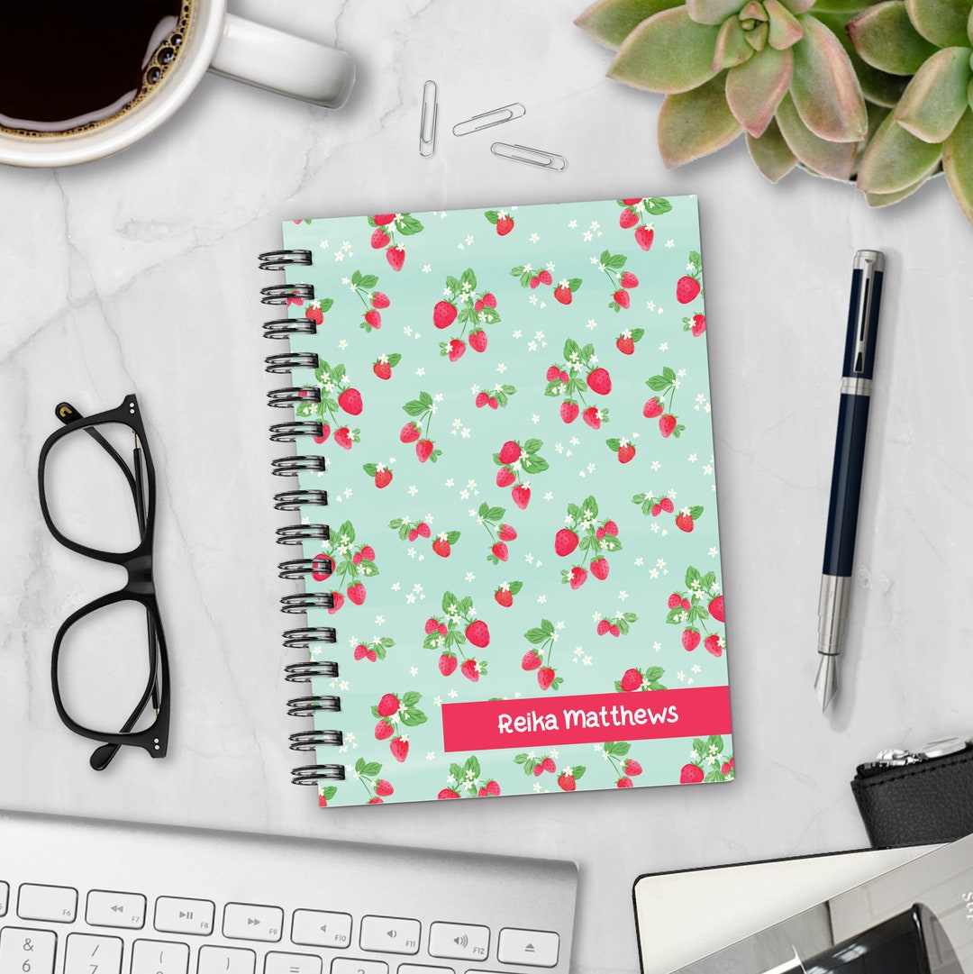 Personalized A5 Hardcover Notebook, 120 Pages, College Ruled, Dot Grid ...