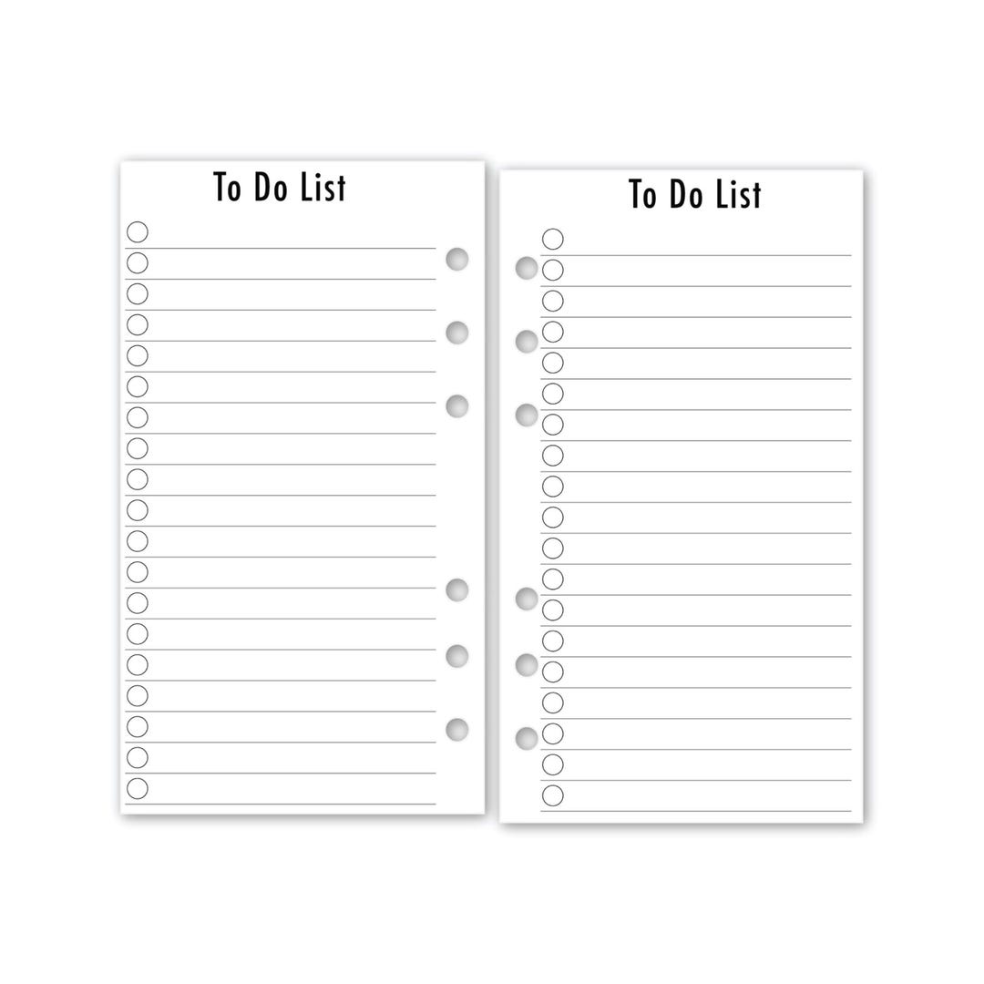Personal to Do List Circles Refill, 3.74" X 6.73", Checklist Insert ...