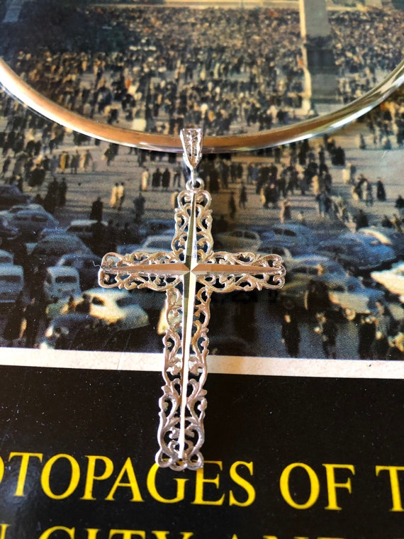 Beautiful Sterling Silver Turkish Cross Pendant on 925 Slide | Etsy