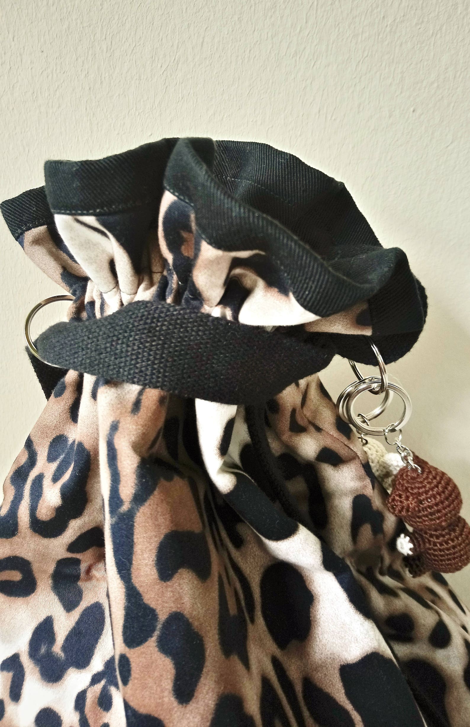 Leopard Bag, Bucket Bag, Large Leopard Handbag, Trendy, Casual Chic ...