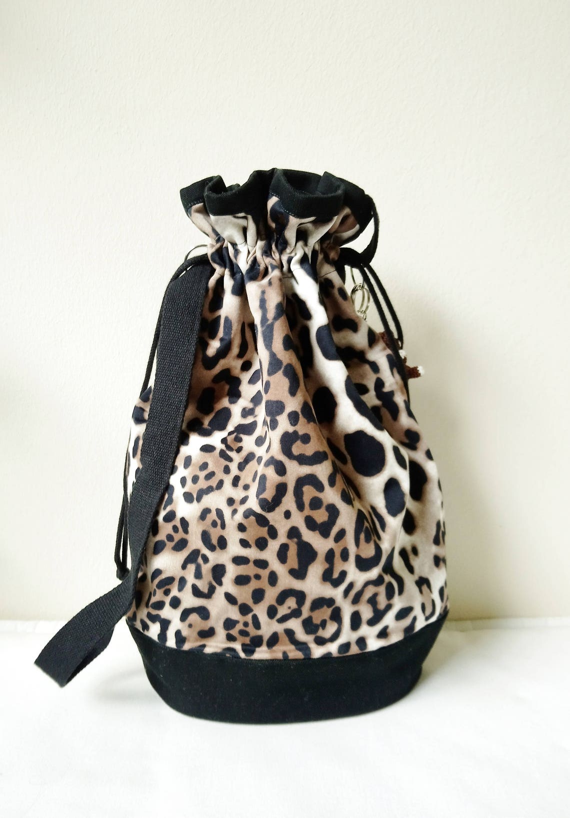 Leopard Bag Bucket Bag Large Leopard Handbag Trendy Casual - Etsy