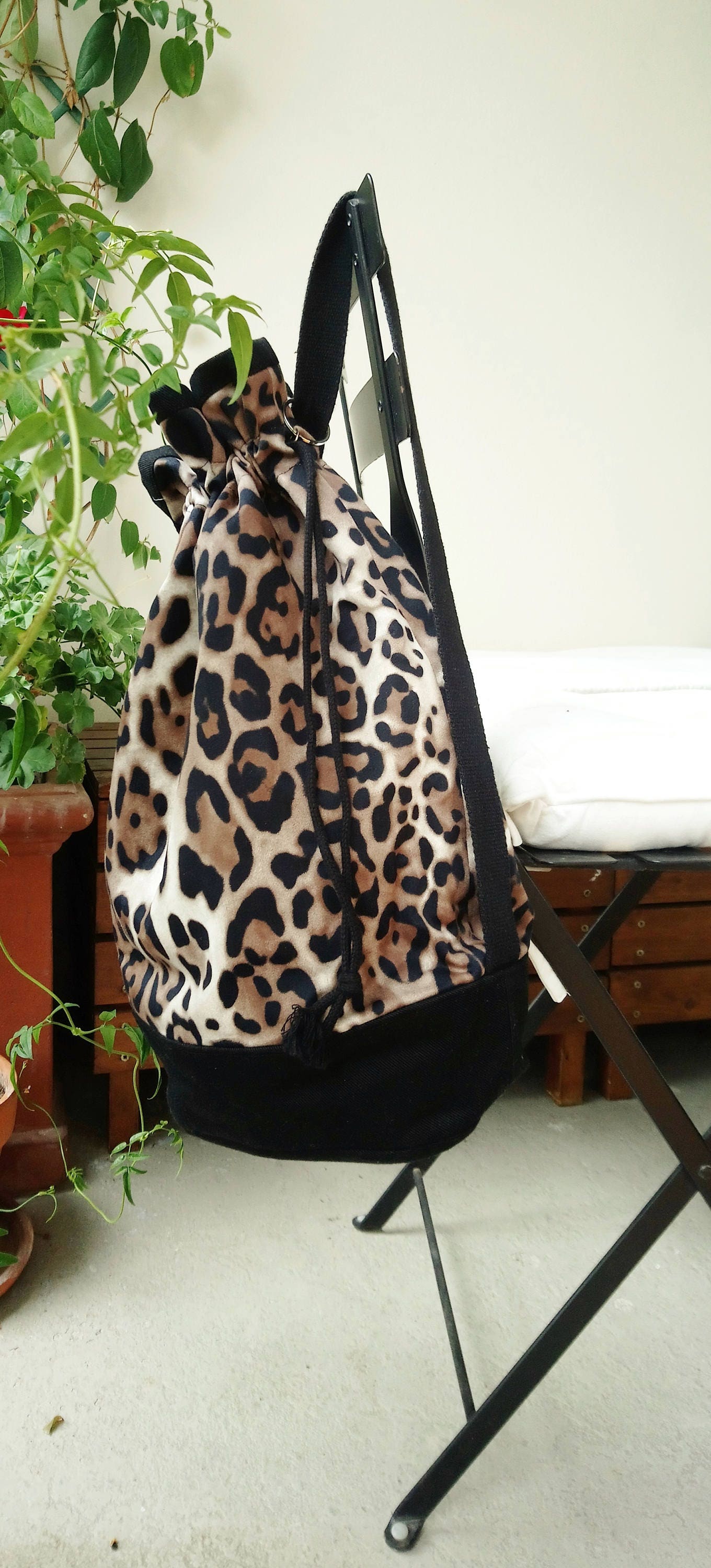Leopard Bag, Bucket Bag, Large Leopard Handbag, Trendy, Casual Chic ...