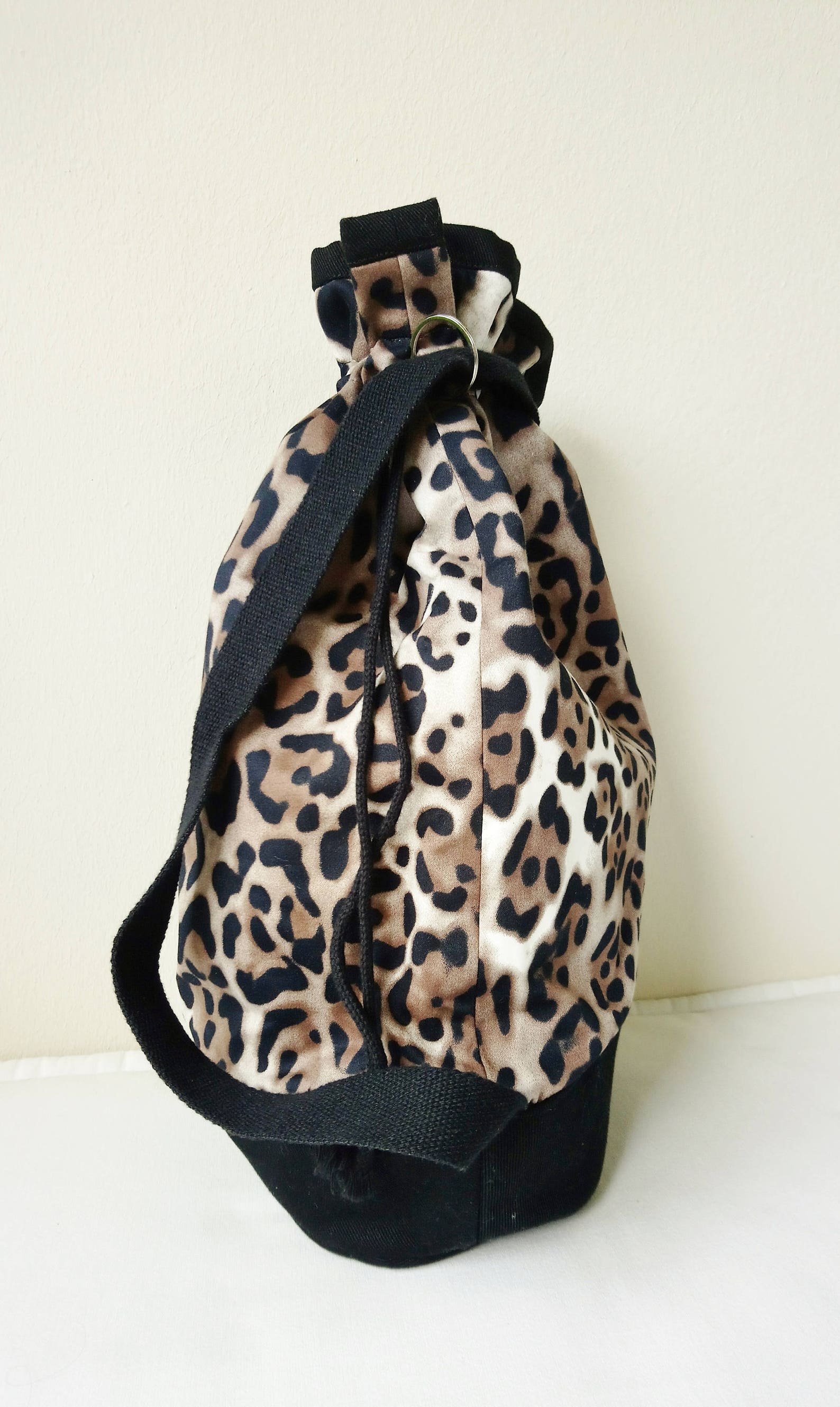 Leopard Bag, Bucket Bag, Large Leopard Handbag, Trendy, Casual Chic ...
