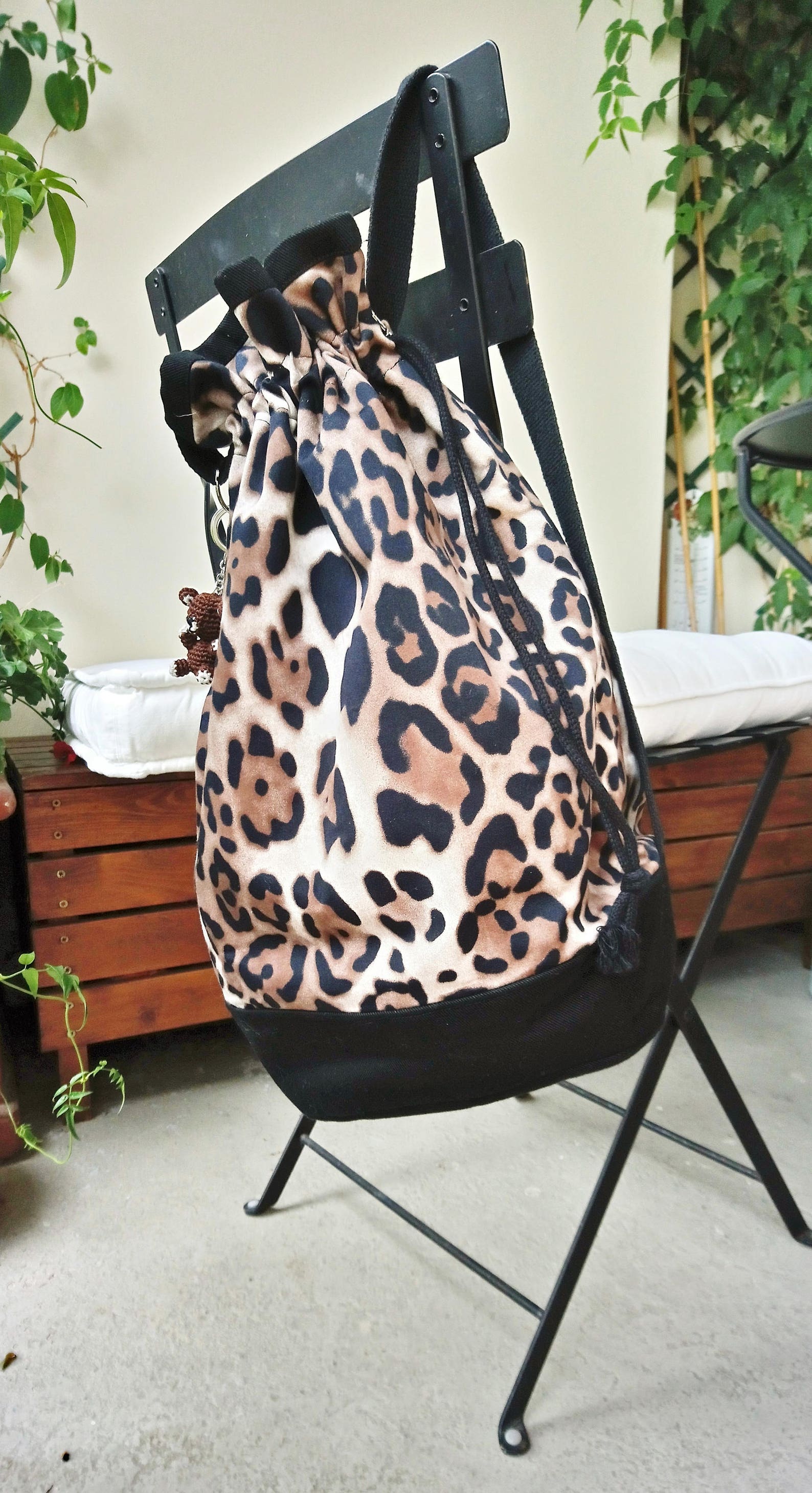 Leopard Bag, Bucket Bag, Large Leopard Handbag, Trendy, Casual Chic ...