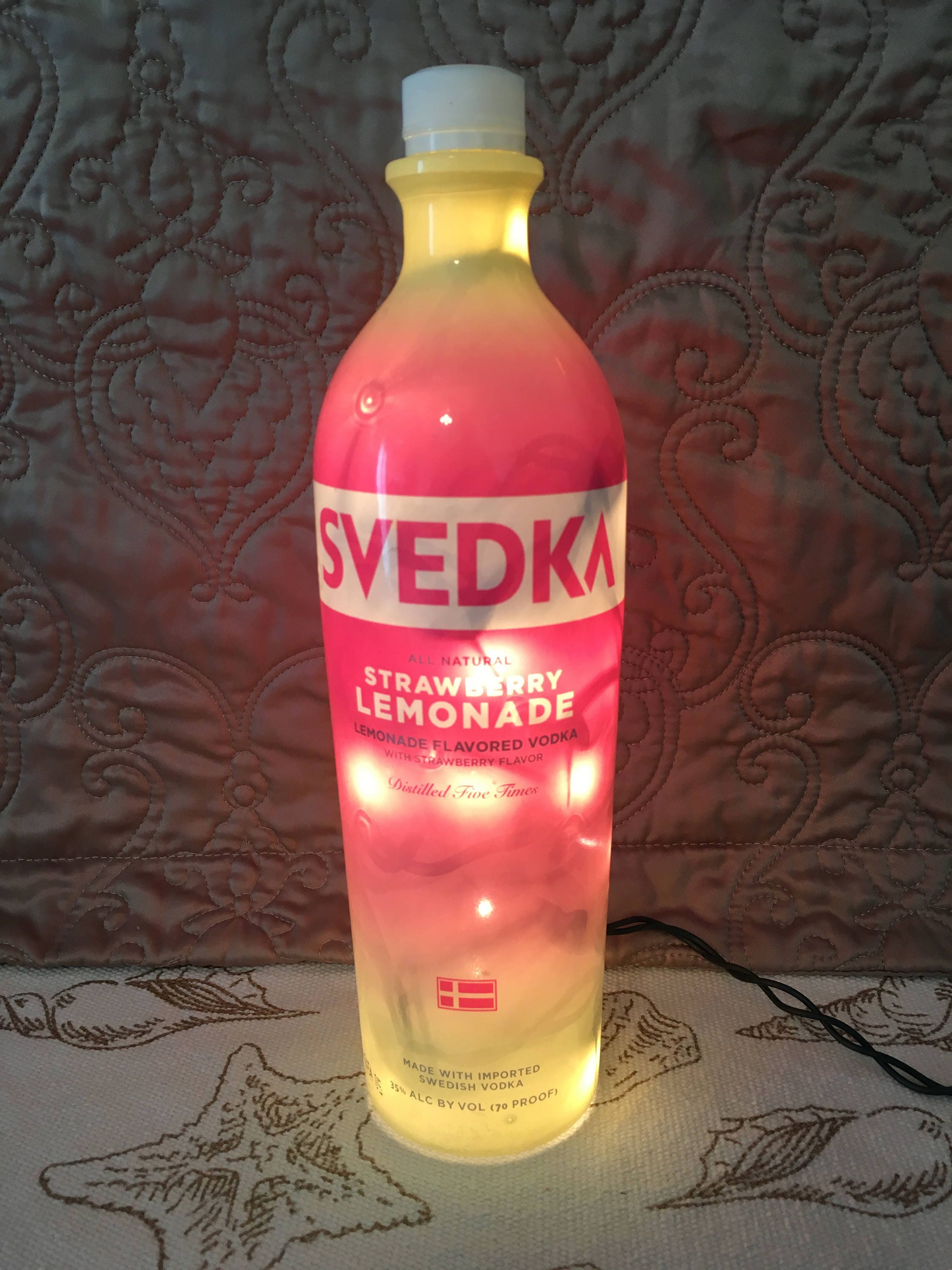 Svedka Vodka Liquor Lights Glass Bottle Lights Unique Gift | Etsy