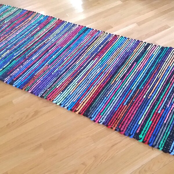 Rag Rug Runner - Etsy