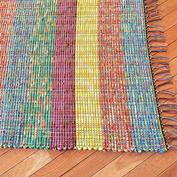 Rag Rug Runner - Etsy