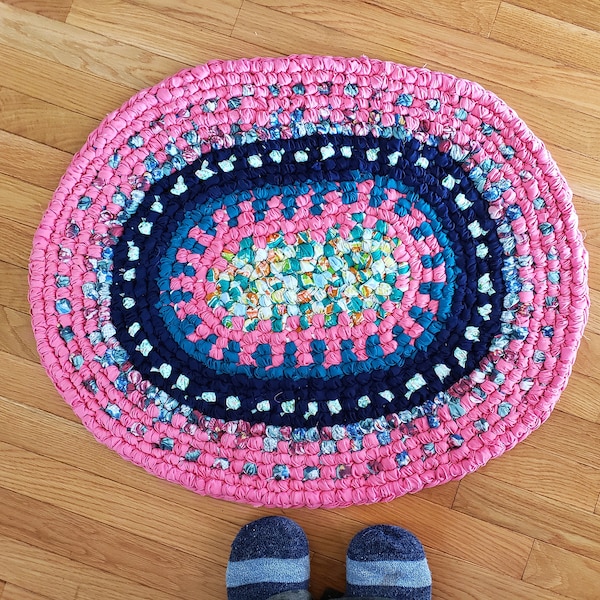Oval Rag Rug - Etsy