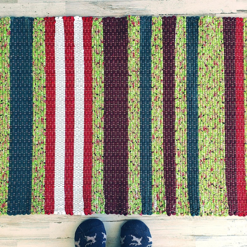 Rag Rug Runner - Etsy
