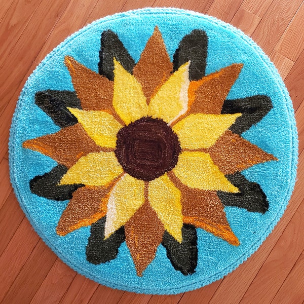 Sunflower Rug - Etsy