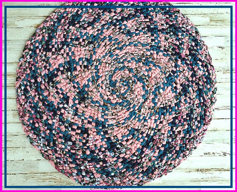 Braided Rug, PDF 8 Strand Braid-in Round Rag Rug Tutorial, DIY No Sew ...