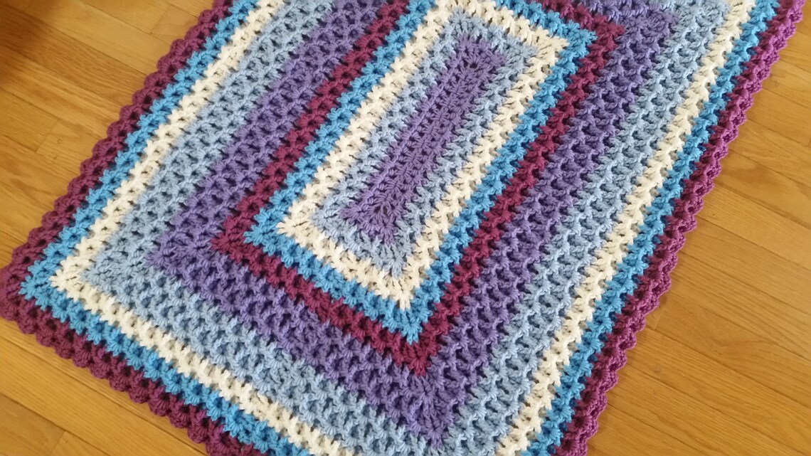 DIY Rectangle 3D Cluster Stitch Blanket PDF Pattern - Etsy