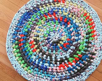 Round Crochet Rug | Etsy