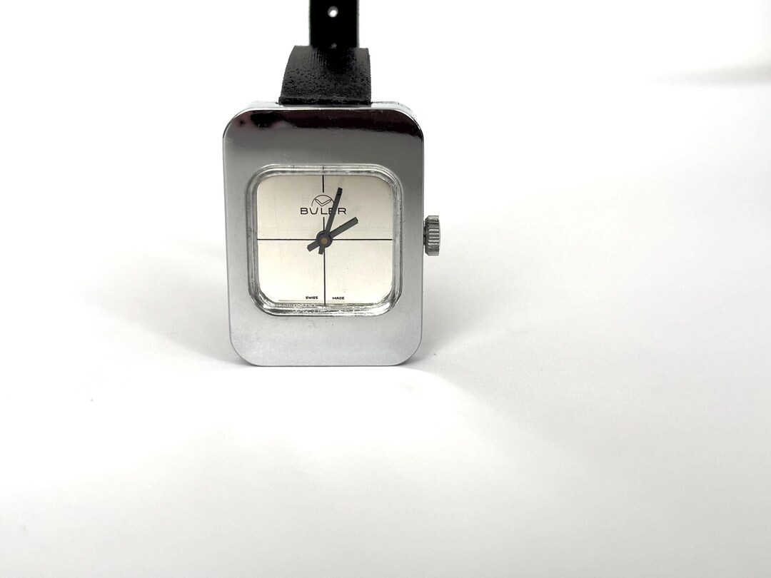 Buler Rectangular Woman's Wrist Watch. Produced in the 1970's in ...