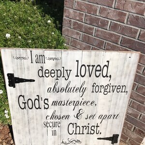 Christian Wall Art Rustic Christian Home Decor Wooden Sign | Etsy