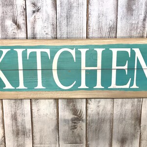 Rustic Wood Kitchen Signs Horizontal Large Kitchen Sign | Etsy