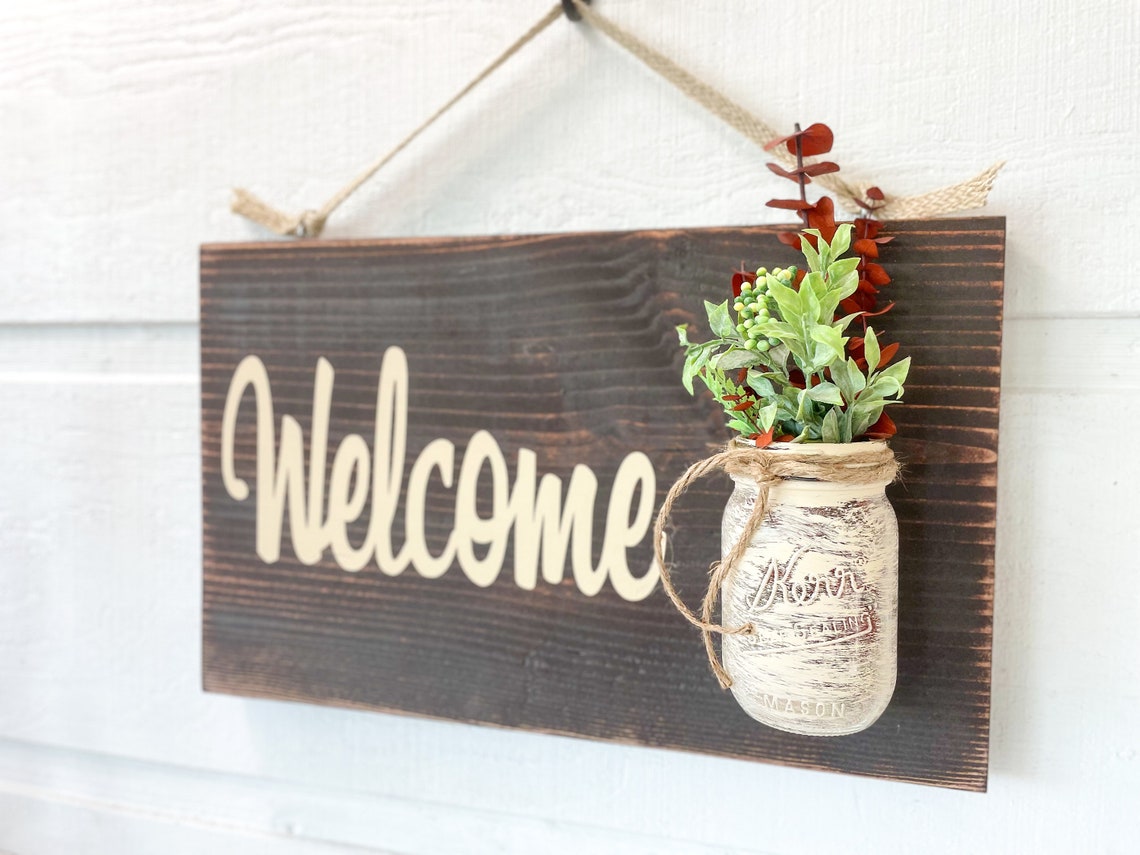 Country front porch welcome sign welcome decor for front | Etsy