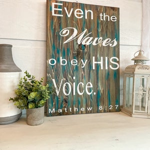 Inspirational Wall Art Rustic Farmhouse Mathew 8 27 - Etsy