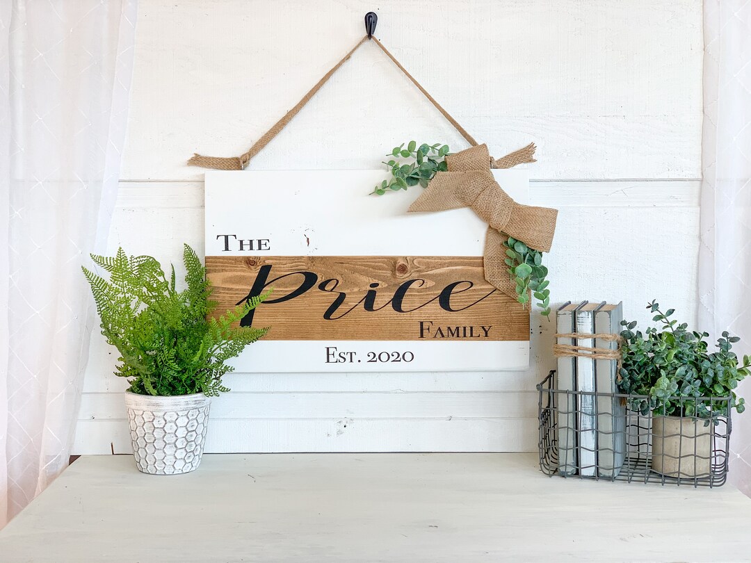 Personalized Farmhouse Sign Custom Wood Sign Rustic Home Decor Our ...