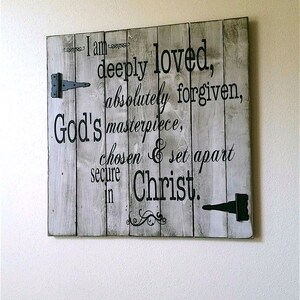 Christian Wall Art, Rustic Christian Home Decor, Wooden Sign, Farmhouse ...