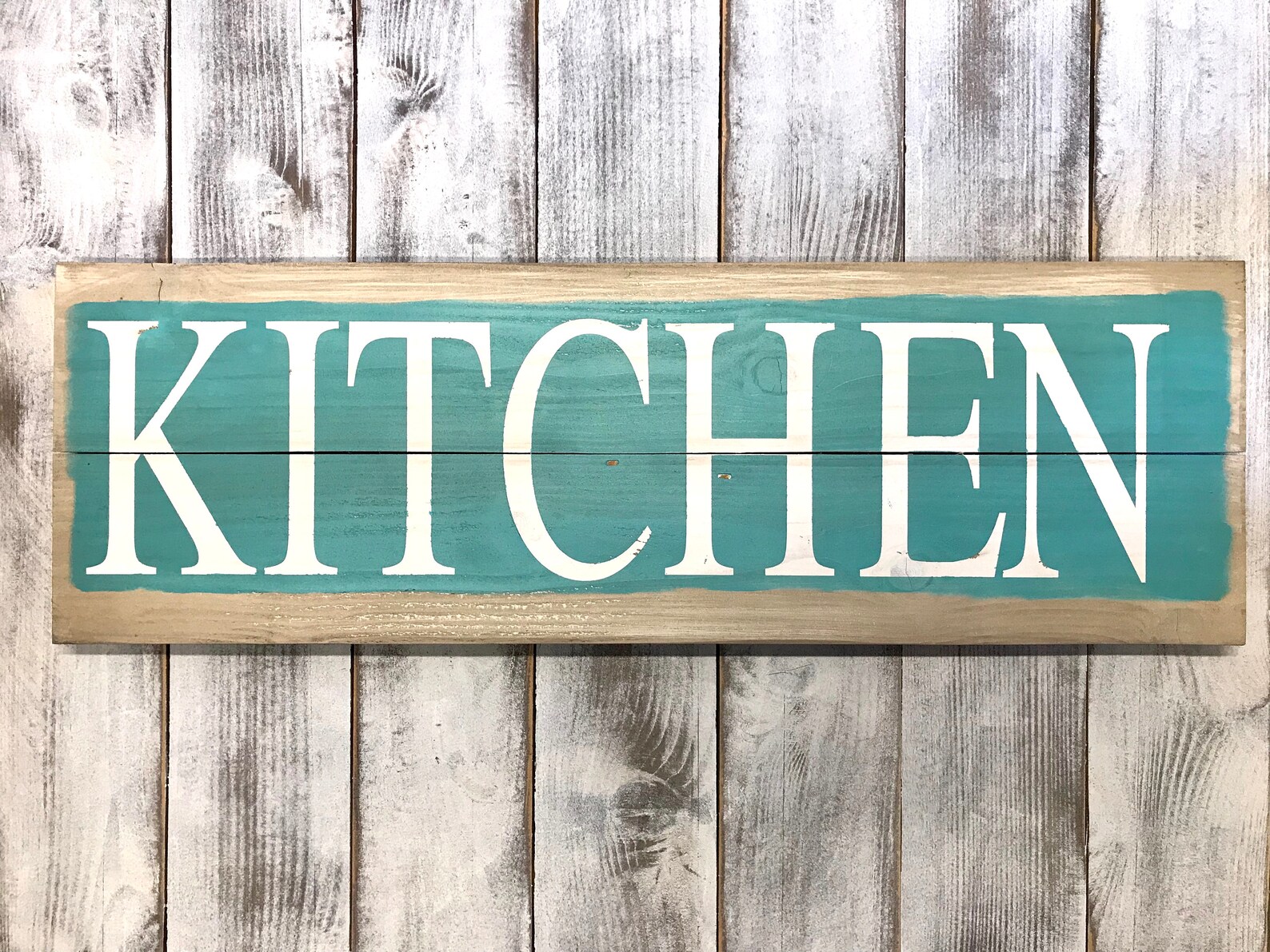 Rustic Wood Kitchen Signs Horizontal Large Kitchen Sign | Etsy