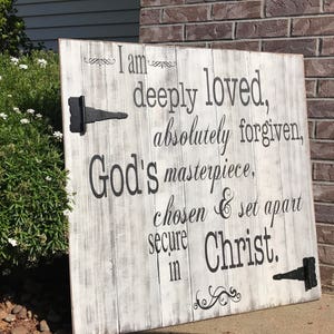 Christian Wall Art, Rustic Christian Home Decor, Wooden Sign, Farmhouse ...