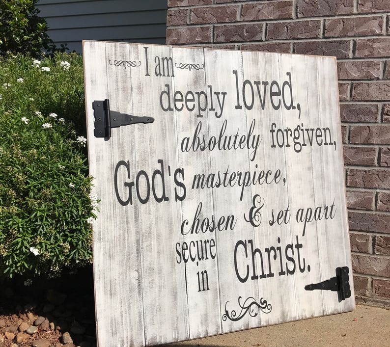 Christian Wall Art Rustic Christian Home Decor Wooden Sign | Etsy