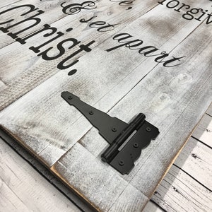 Christian wall art rustic christian home decor wooden sign | Etsy