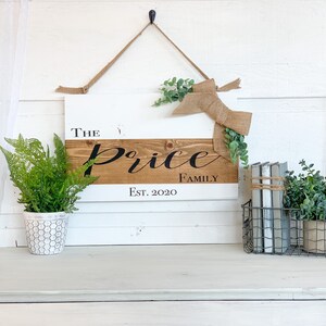 Personalized Farmhouse Sign Custom Wood Sign Rustic Home Decor Our ...
