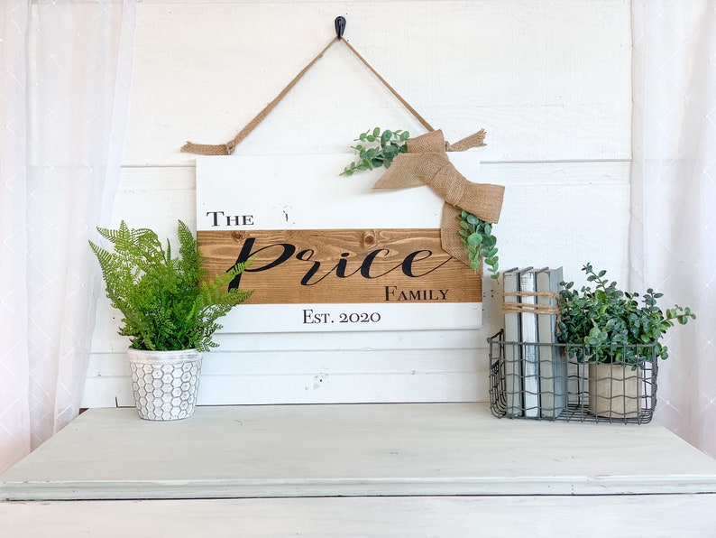Personalized Farmhouse Sign Custom Wood Sign Rustic Home - Etsy