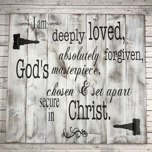 Christian Wall Art, Rustic Christian Home Decor, Wooden Sign, Farmhouse ...