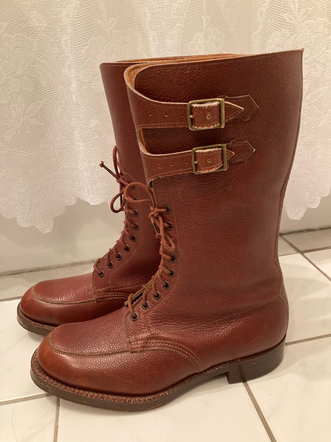 Vtg 1944 Military Army WWII Red Wing Style Moccasin Rockabilly Hipster ...