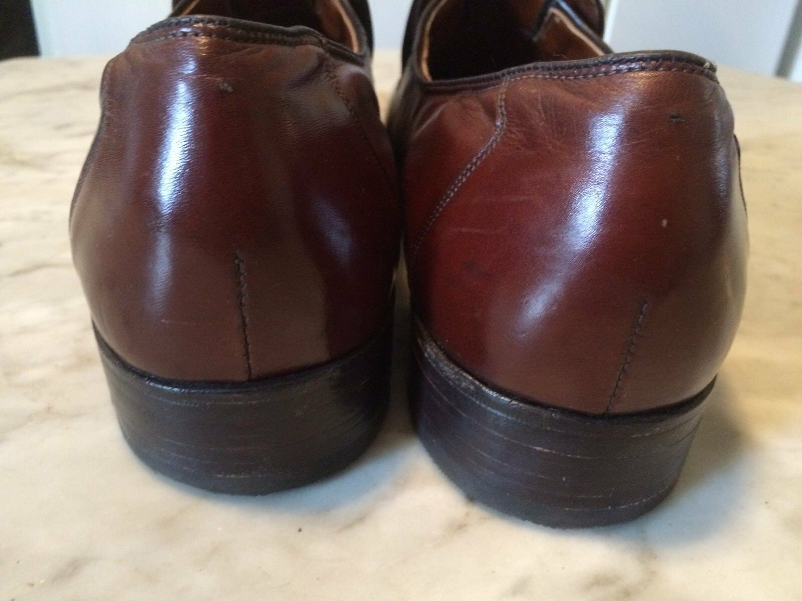 Vintage '80 RARE DACK'S Kangaroo Leather Mens Dress Loafers Disco Shoes ...